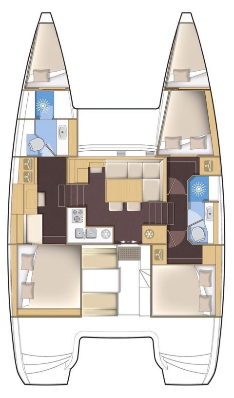 Lagoon 40 motor yacht - Mare Yachting